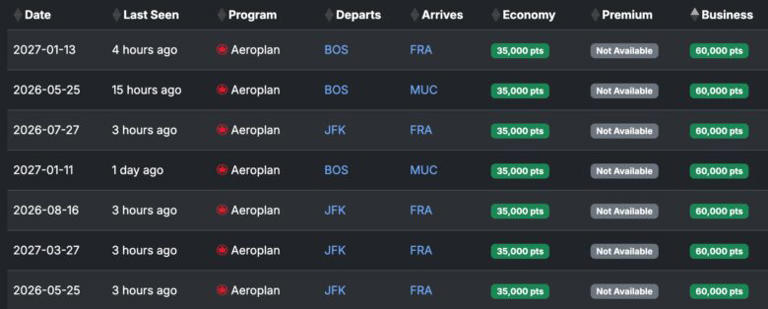 [Award alert] Lufthansa or Singapore business class to Germany for 60K ...