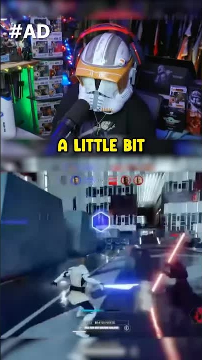 #ad Playing STAR WARS™ Battlefront II with Commander Cody's helmet!
