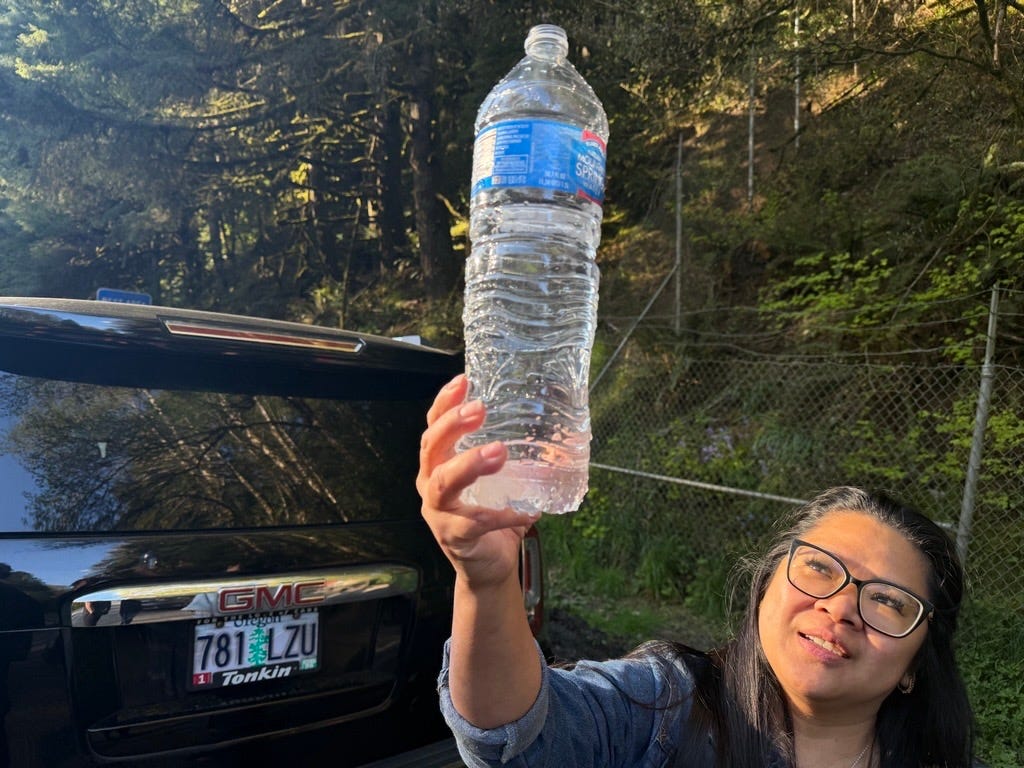 Secret mountain spring on the way to the coast has Oregon's cleanest water