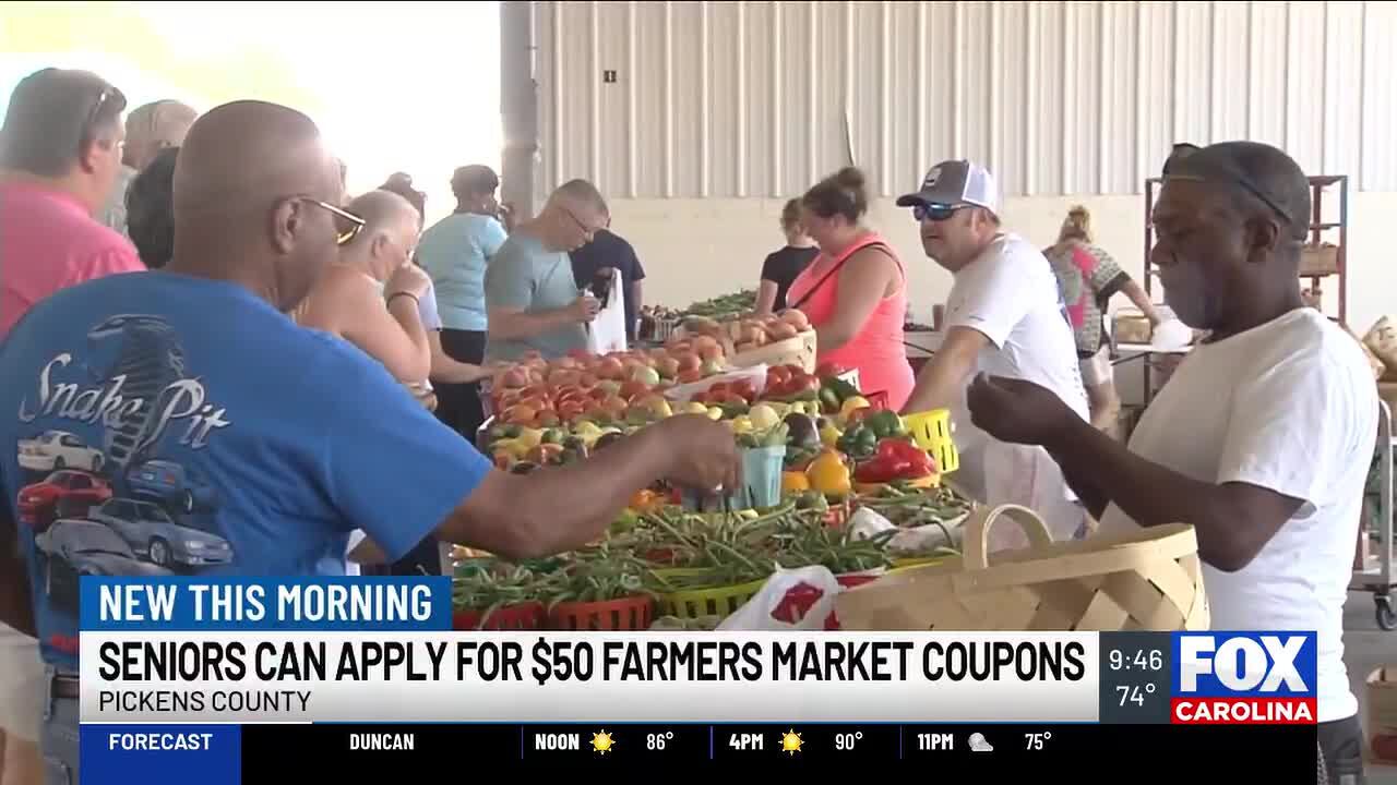 Pickens County seniors can apply for $50 farmers’ market coupons