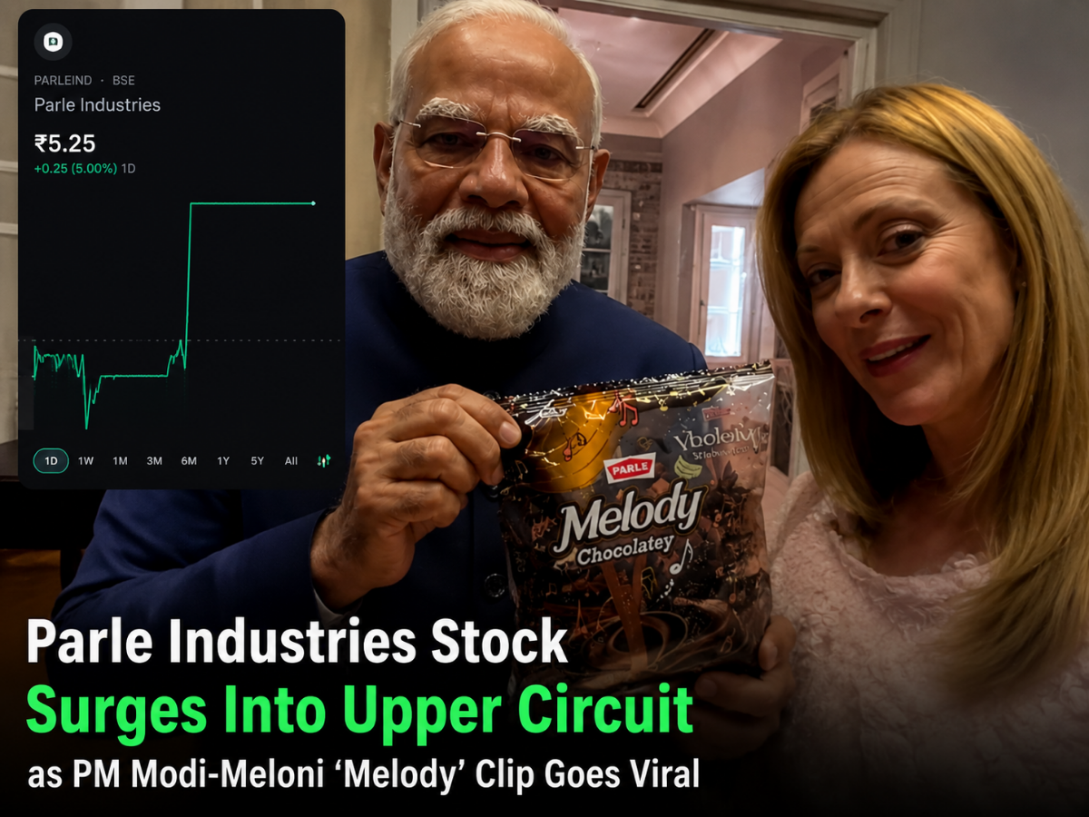 Parle Industries stock surges into upper circuit as PM Modi-Meloni ...