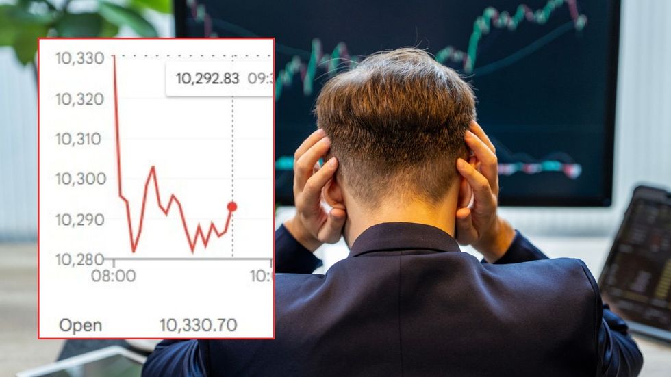 FTSE 100 and pound sterling in the red after shock inflation announcement