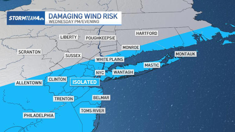 Strong storms possible for NYC area ahead of 30-degree temperature plunge
