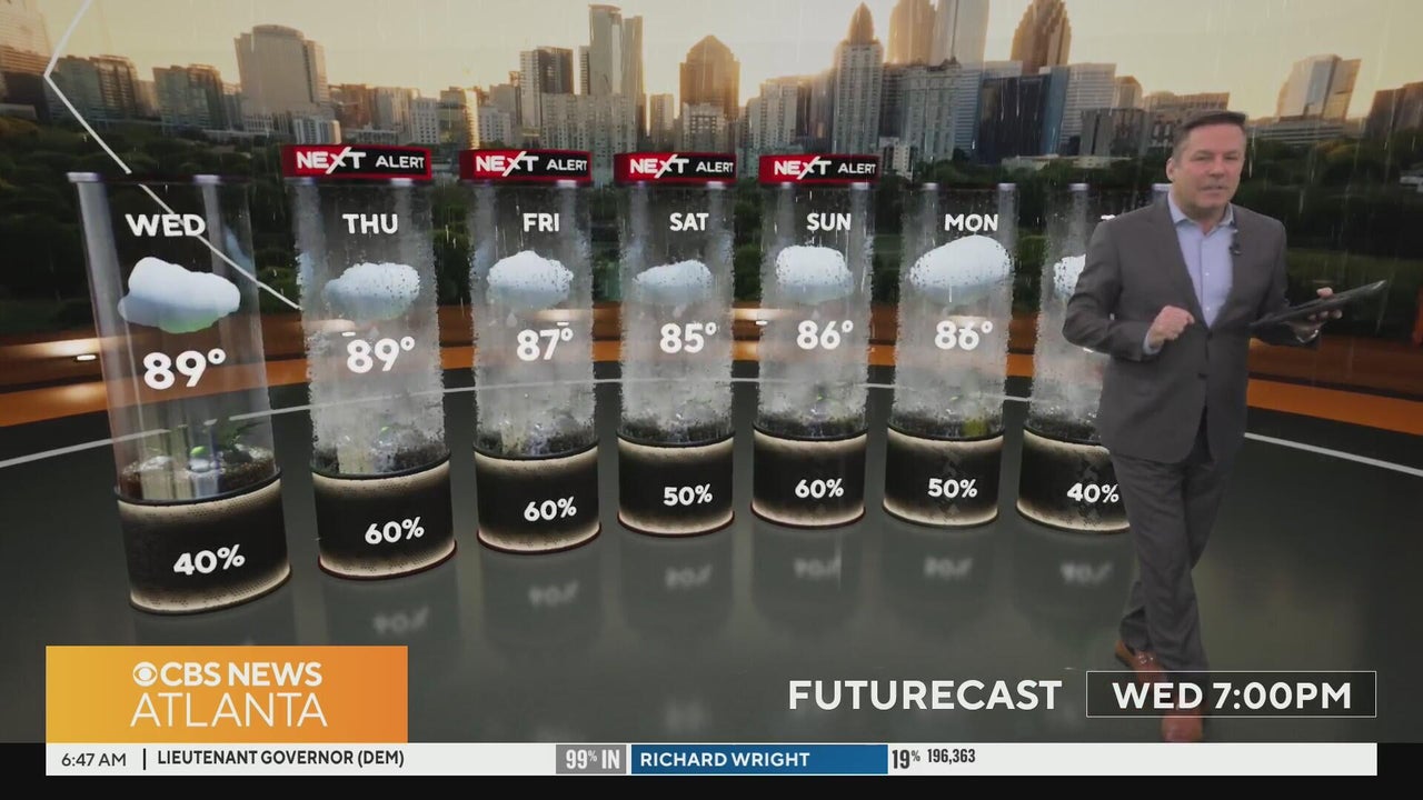 Atlanta weather forecast: Storm chances rise as heat nears 90 ahead of ...