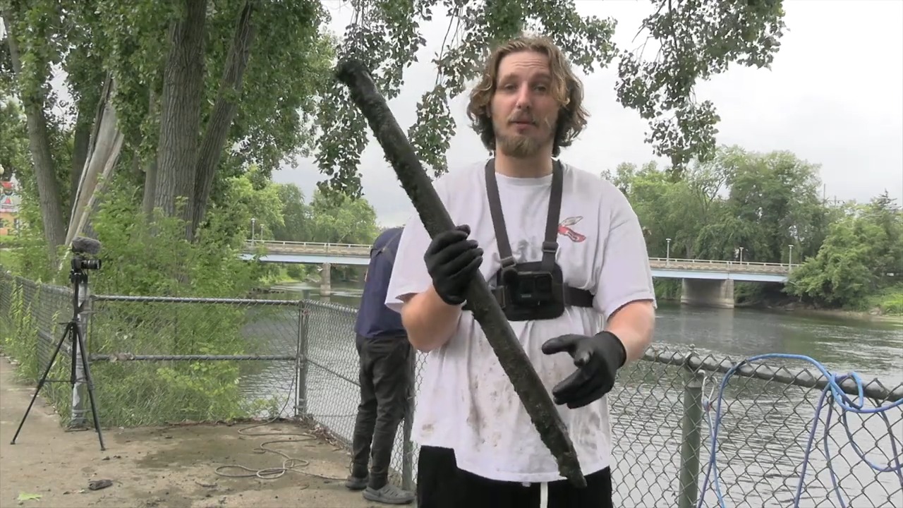 They were finding bike parts and old tools - then a military-looking ...