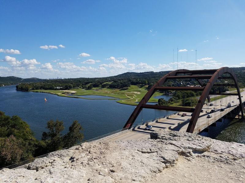 A Texas historic bridge with unique design and river views still stands ...