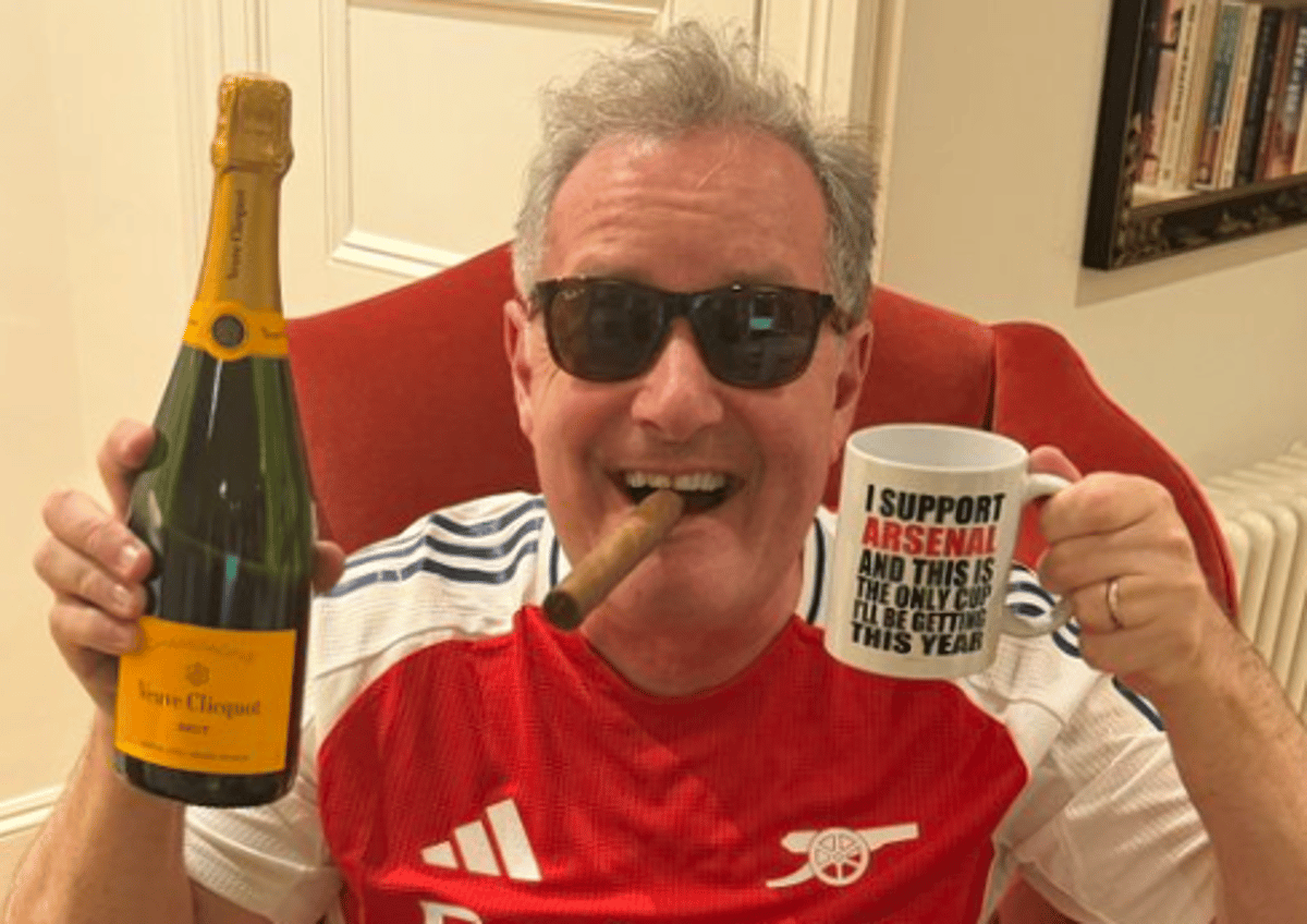 Piers Morgan trolls Gallaghers and Spurs fans over Arsenal's title win