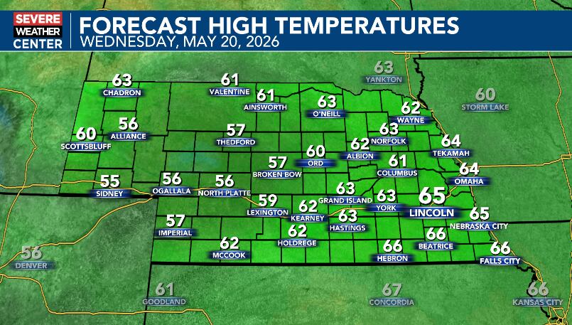 Remaining cool with rain chances through Friday