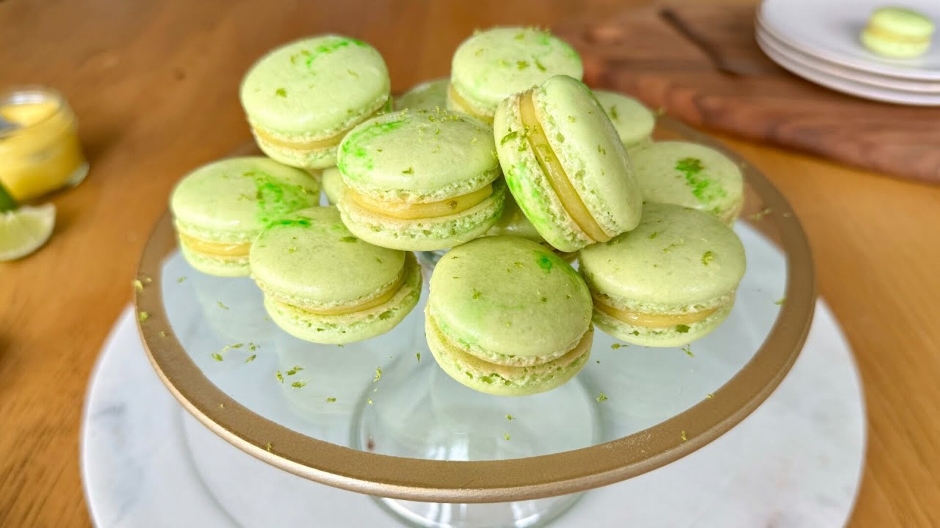 Zesty key lime macarons recipe