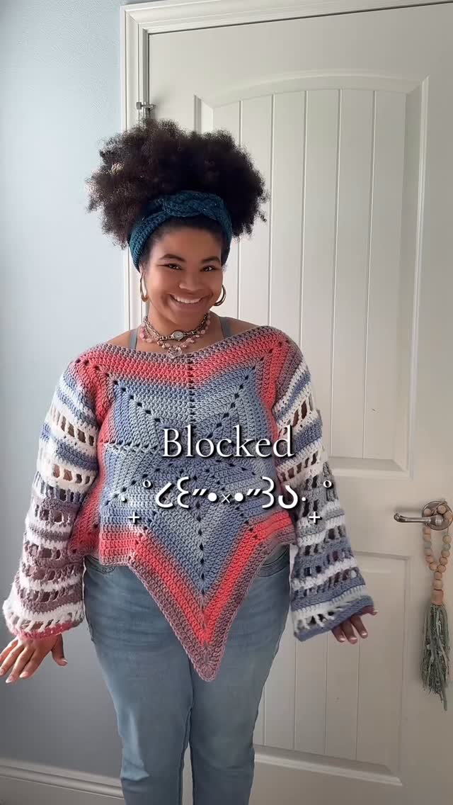 Caron Jumbo Ombre yarn crochet project