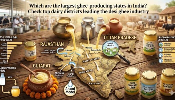 Which are the largest ghee-producing states in India? Check top dairy ...