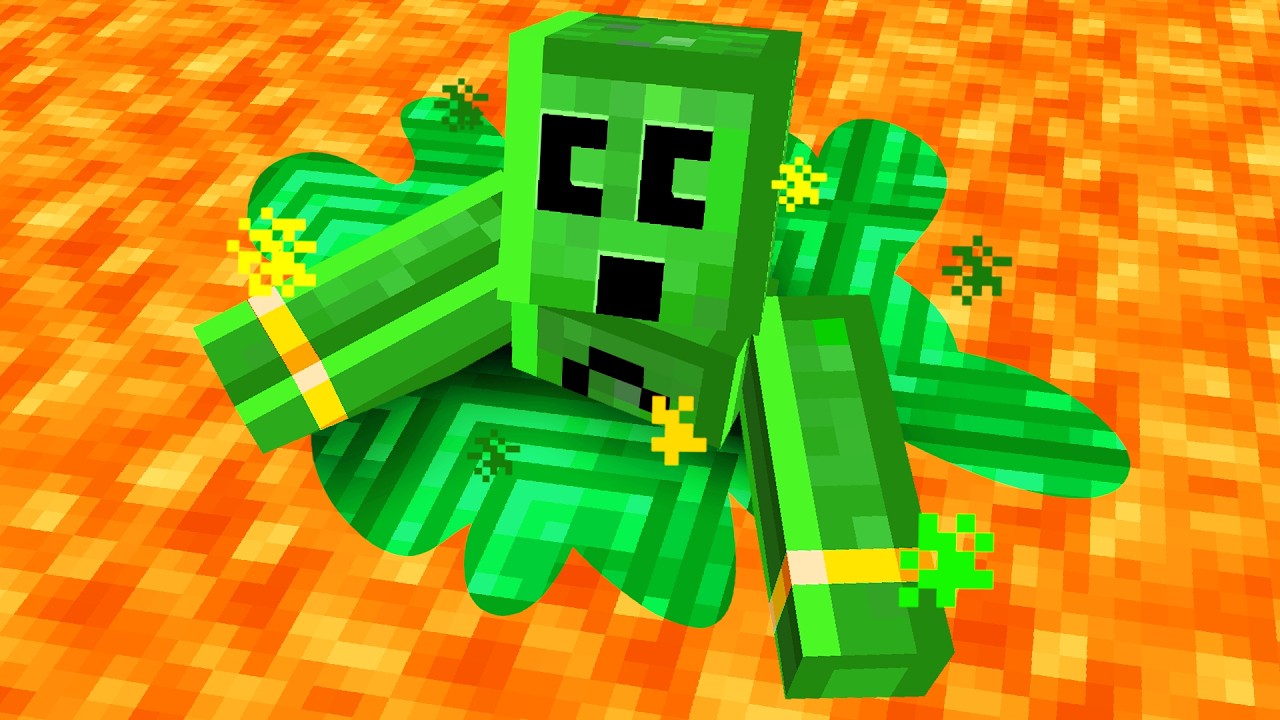 Touching any object turns it into valuable Minecraft emerald blocks