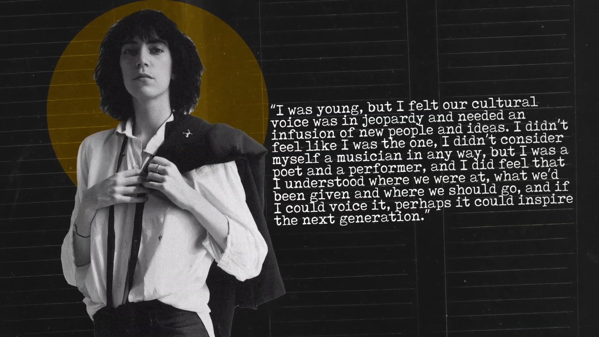 How Patti Smith saved rock ’n’ roll in the 1970s
