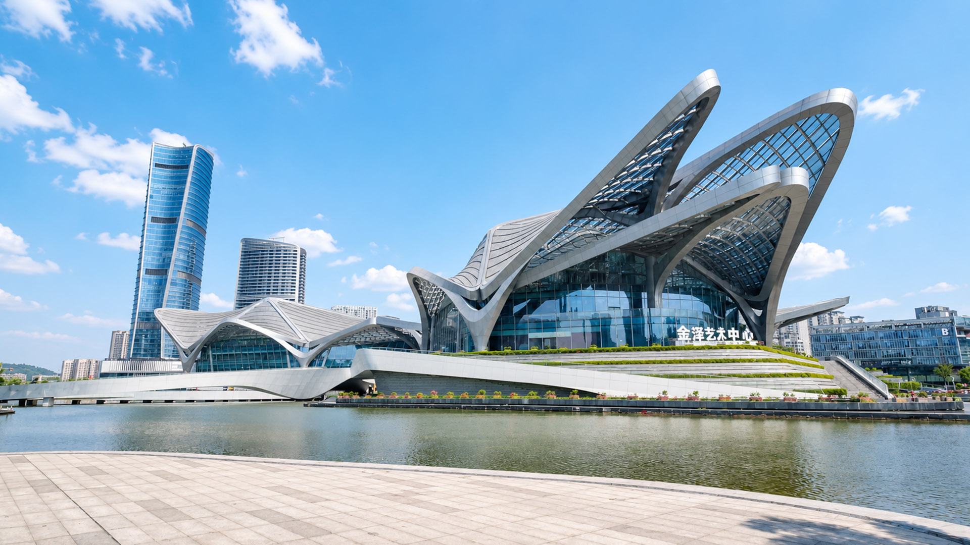 China turns waterfront areas into futuristic urban destinations
