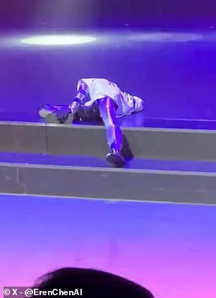 Watch the moment a dancing robot collapses mid-performance - before its ...