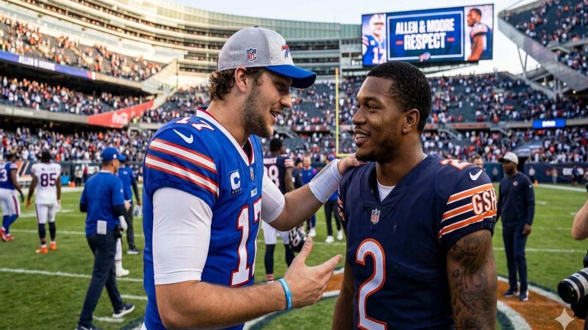 Josh Allens Viral Praise for DJ Moore Confirms What Chicago Bears Fans ...