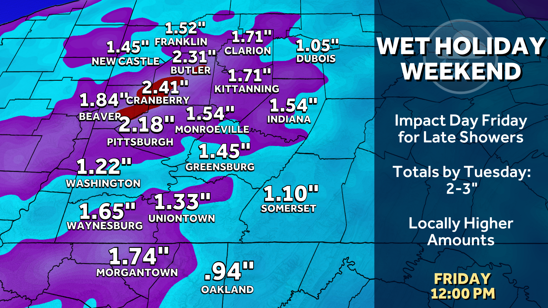 Scattered rain and storms for western Pennsylvania ahead of wet ...