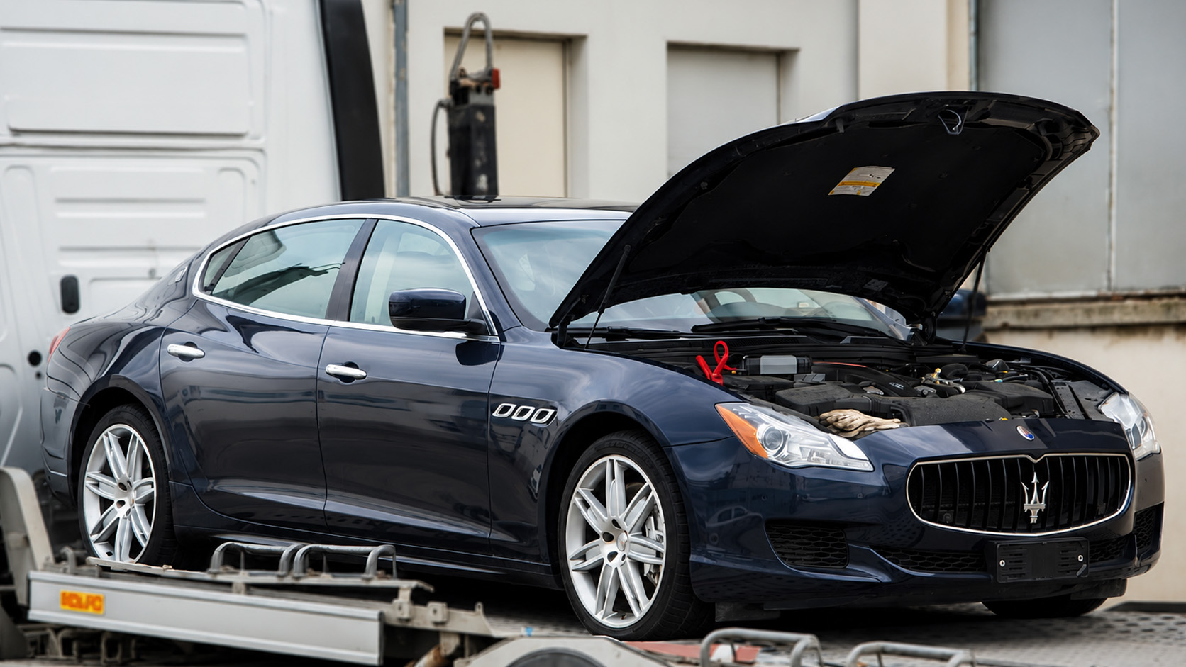 This high-mileage Maserati Quattroporte came with a broken engine