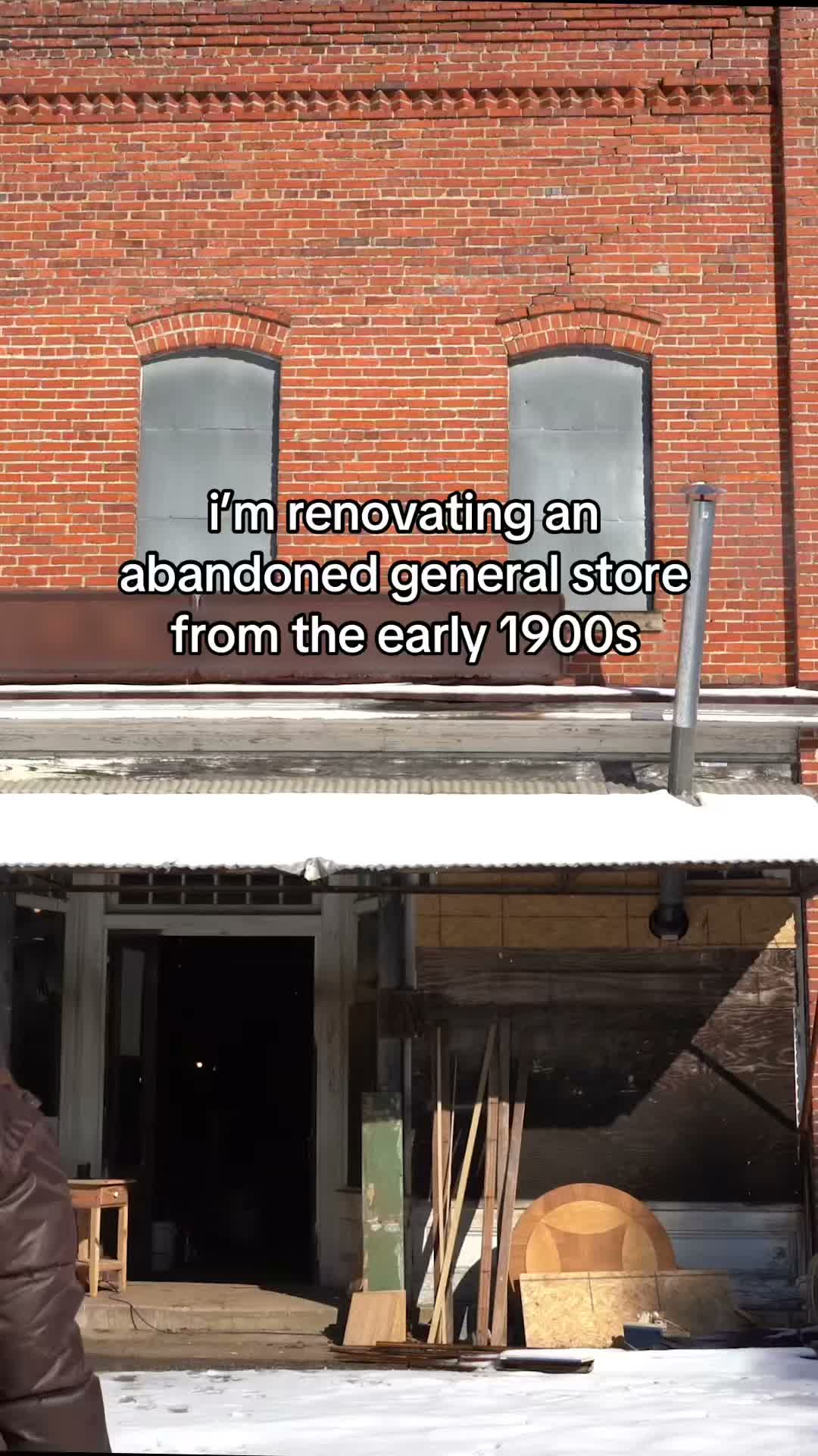 I'm renovating an abandoned general store from the early 1900s!