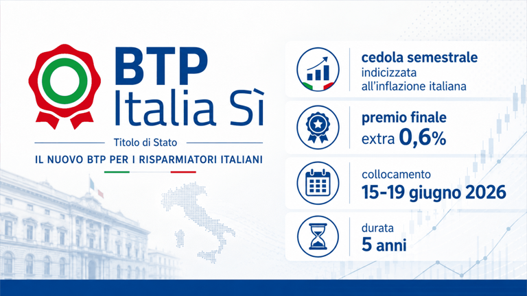 BTP Italia sì dal 15 giugno, FAQ e scheda MEF: importi e calendario cedole