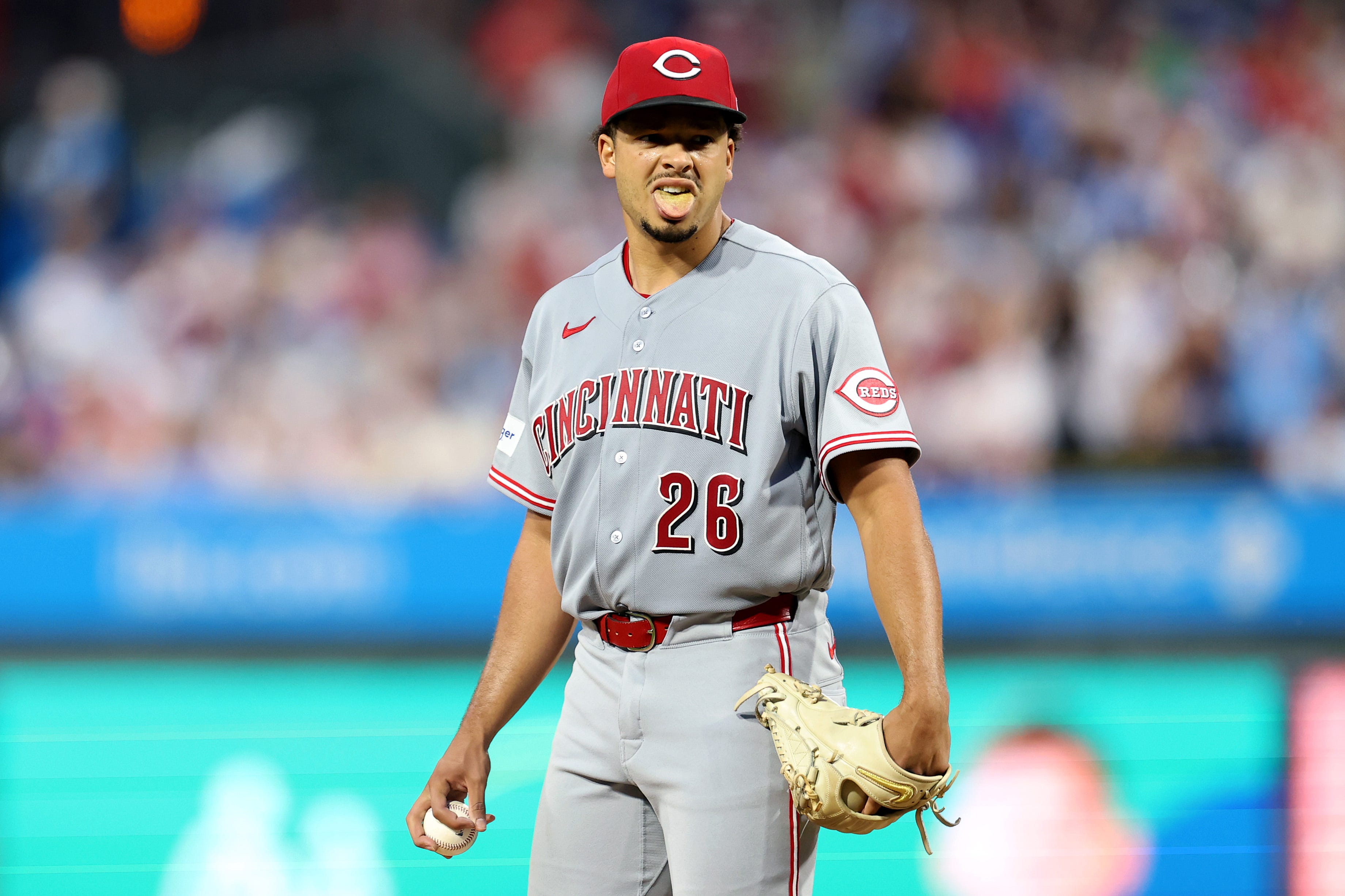 Reds starter Chase Burns 'fine' after being hit by 109 mph line drive
