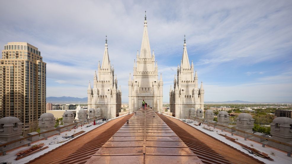 Copper roof installed on Salt Lake Temple in 'major achievement' toward ...