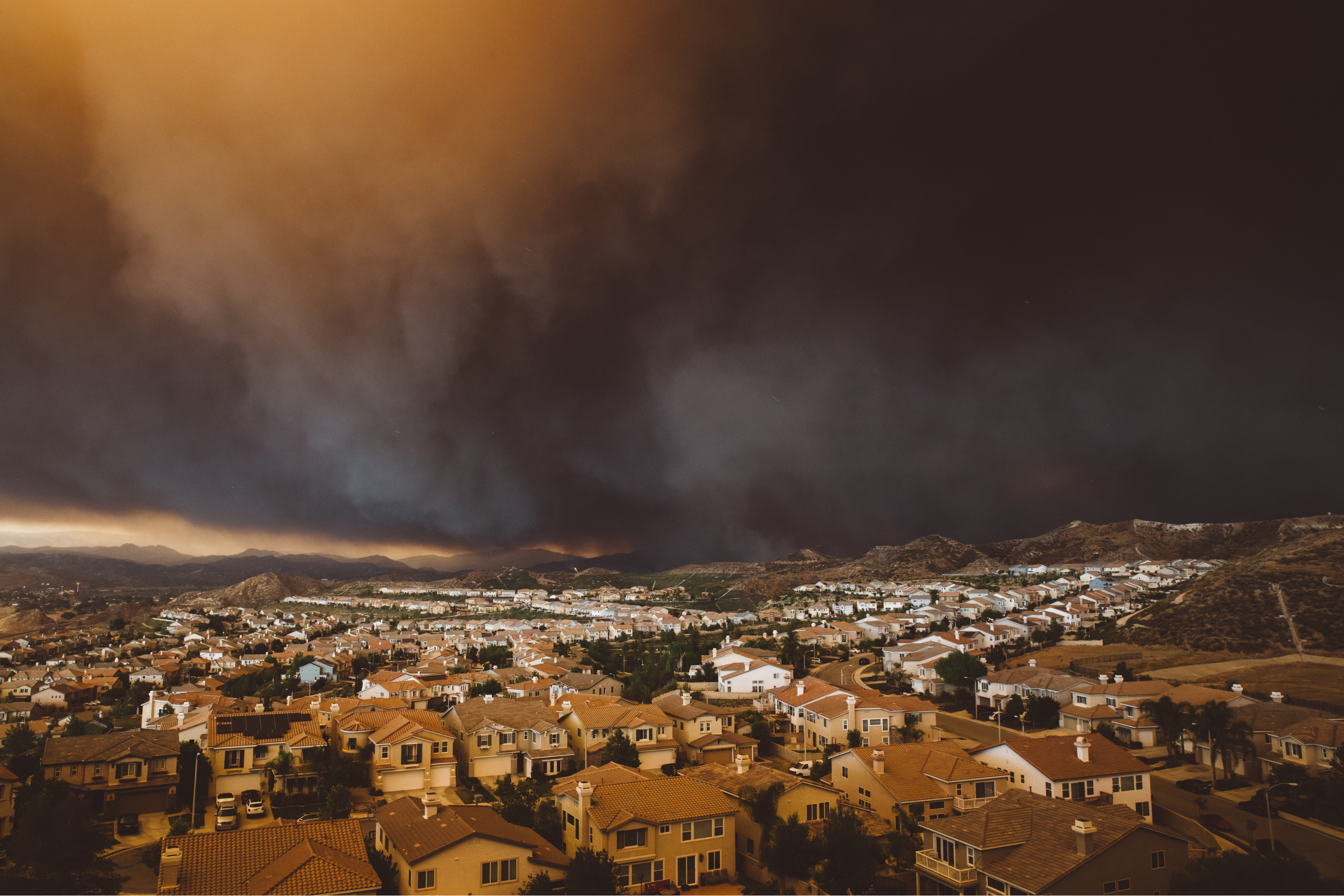 Millions urged to remain indoors in two states