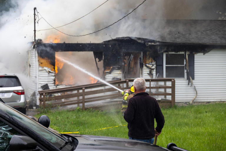 One person hospitalized after structure fire in Cuyahoga Falls