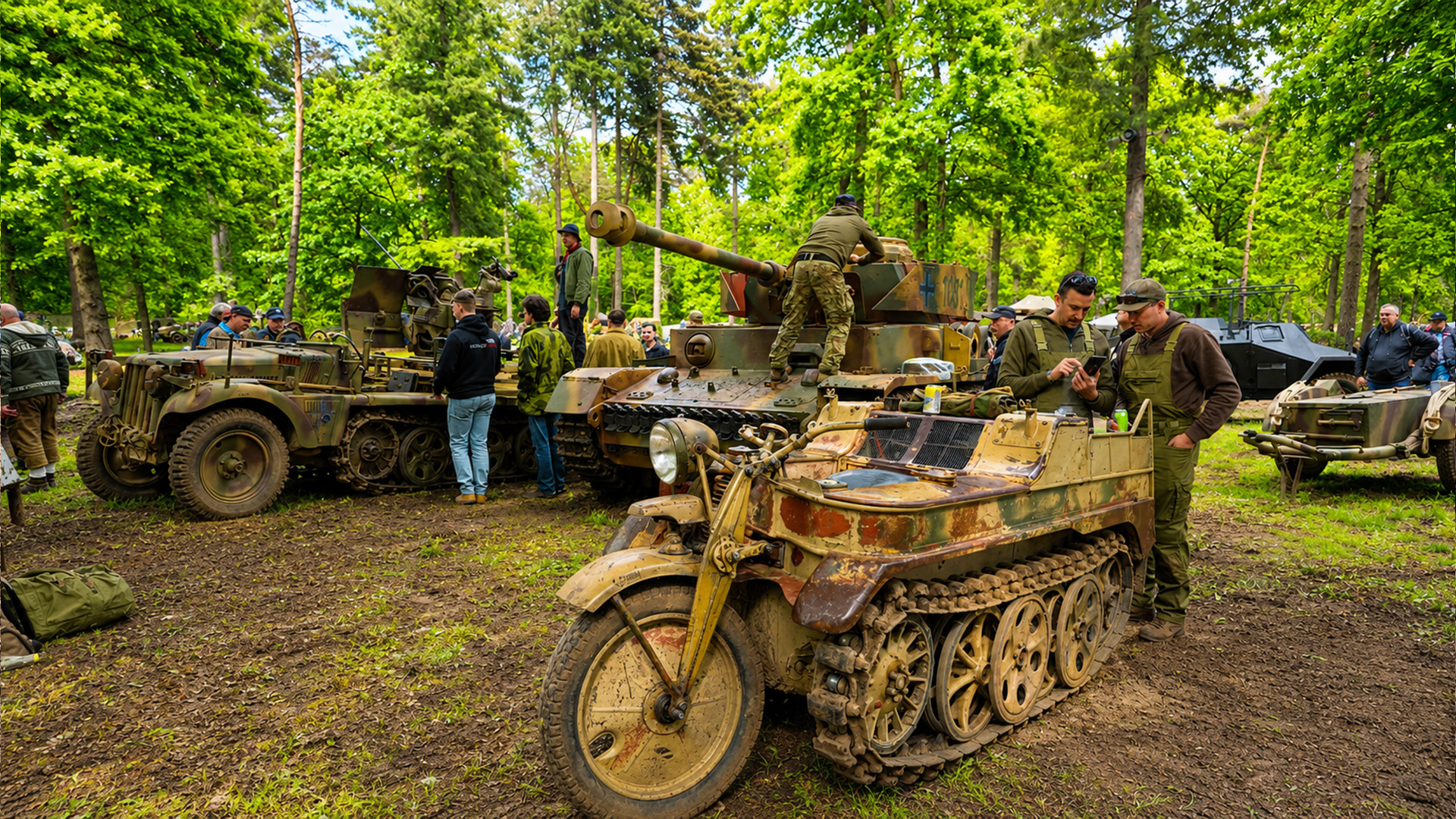 See original WWII vehicles at Militracks Overloon 2026 (4K)