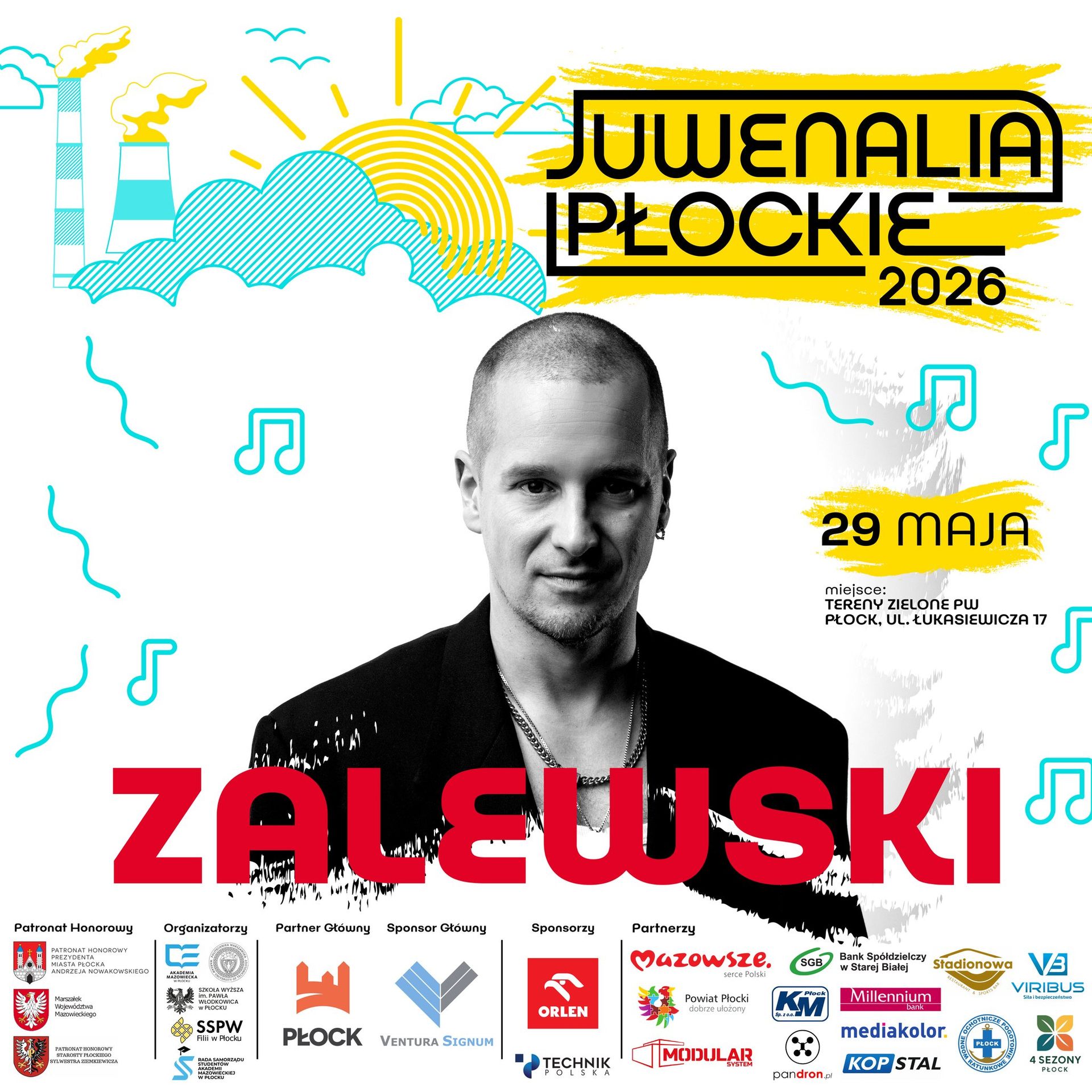 Juwenalia Płockie 2026 coraz bliżej. Zalewski, Tede i Strachy na Lachy ...