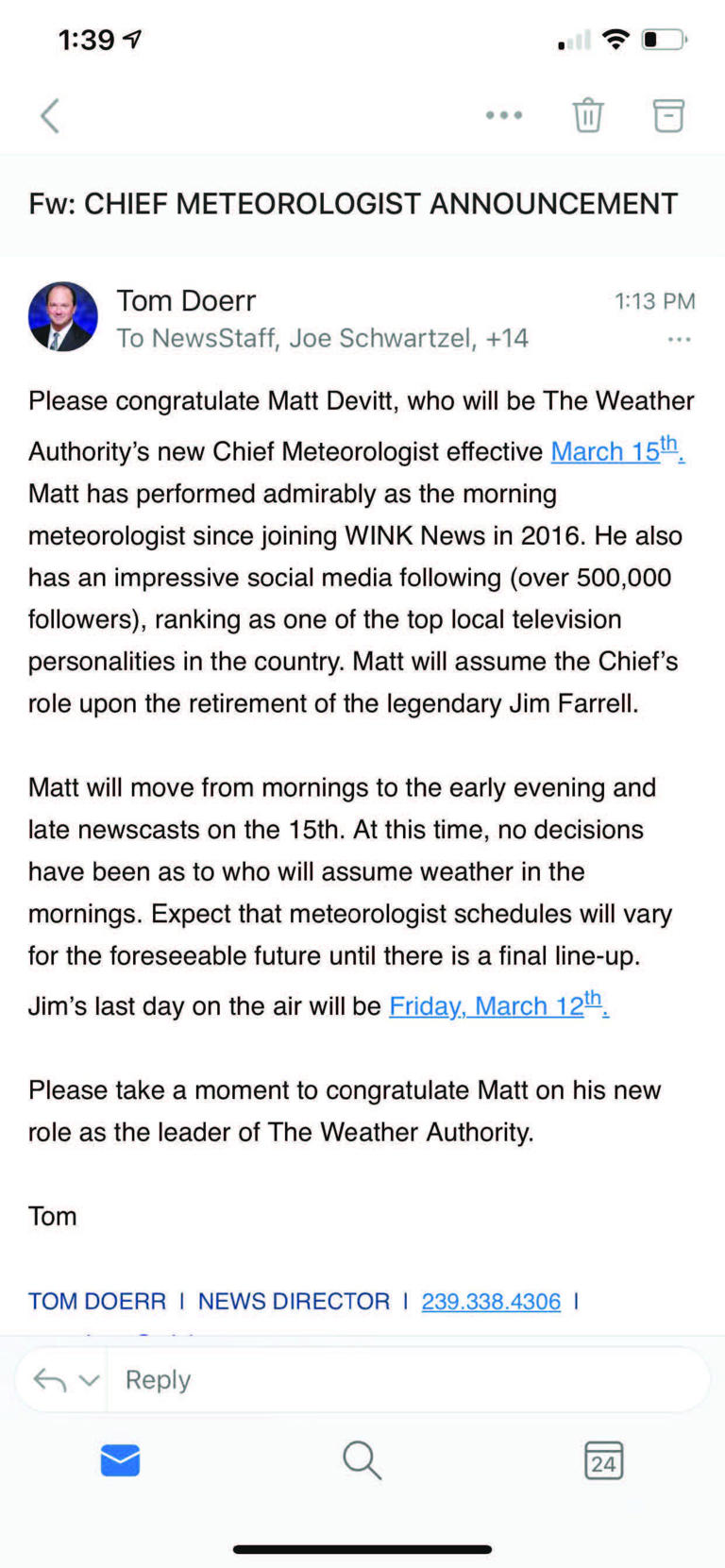 Matt Devitt fights back against WINK News in Fort Myers lawsuit