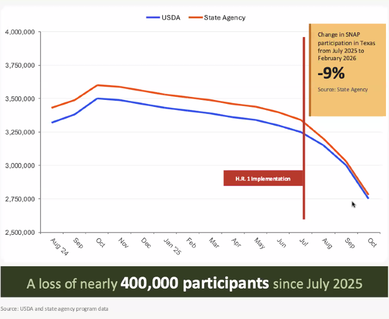 Texas may need to pay $826 million annually for SNAP due to one big ...