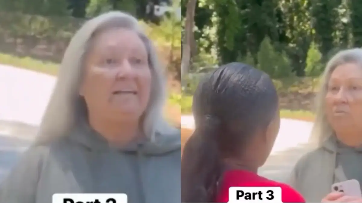 'I'll be standing here the whole time': White woman stalks Black mom ...