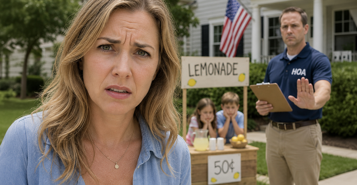 My kids set up a lemonade stand in our driveway, and the HOA came and ...