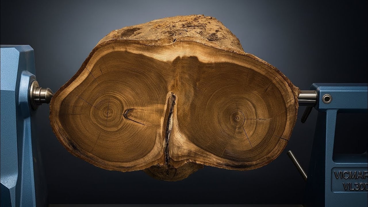Watch what happens when this plain log reveals unreal beauty