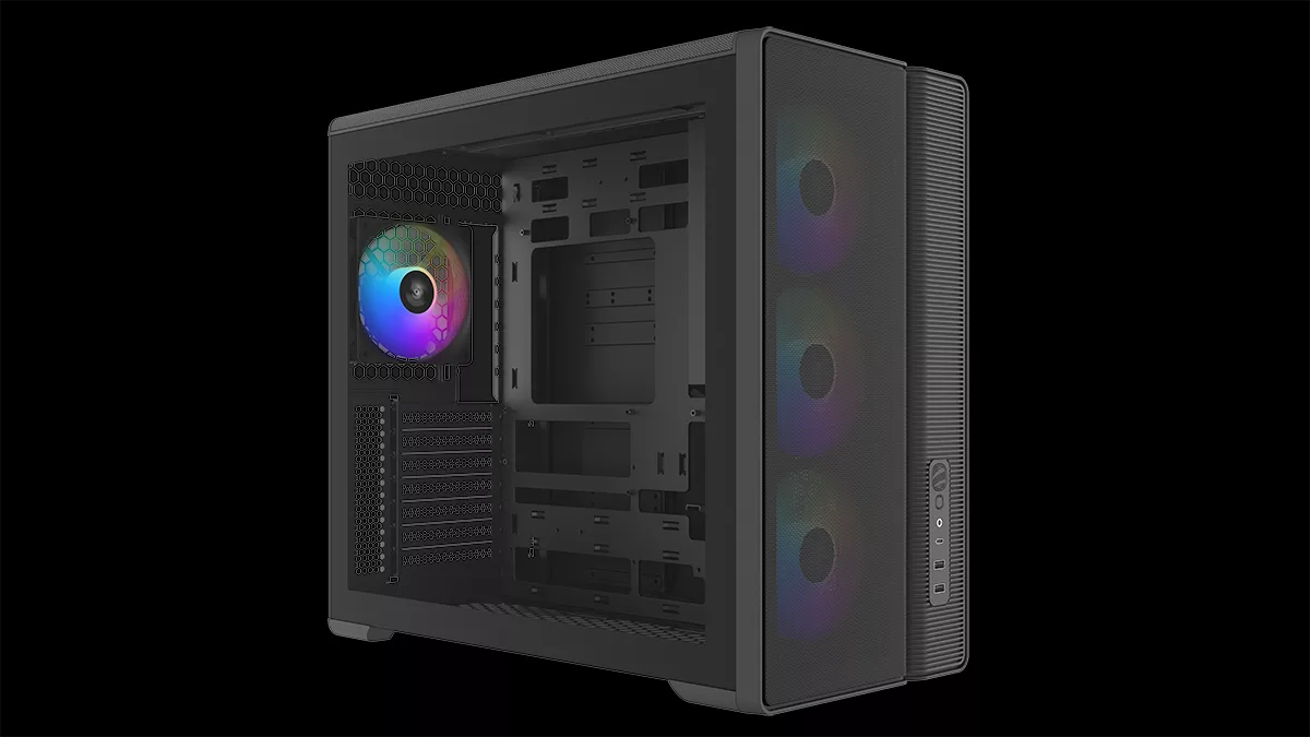 SAMA S50 compact ATX case packs 410mm GPU clearance and four ARGB fans ...