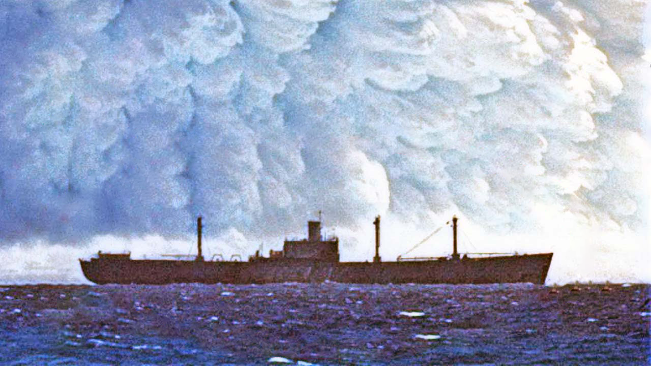 The underwater nuclear test that created a 5,000-foot wall of water
