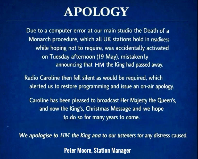 Englisches Radio meldet versehentlich den Tod von König Charles