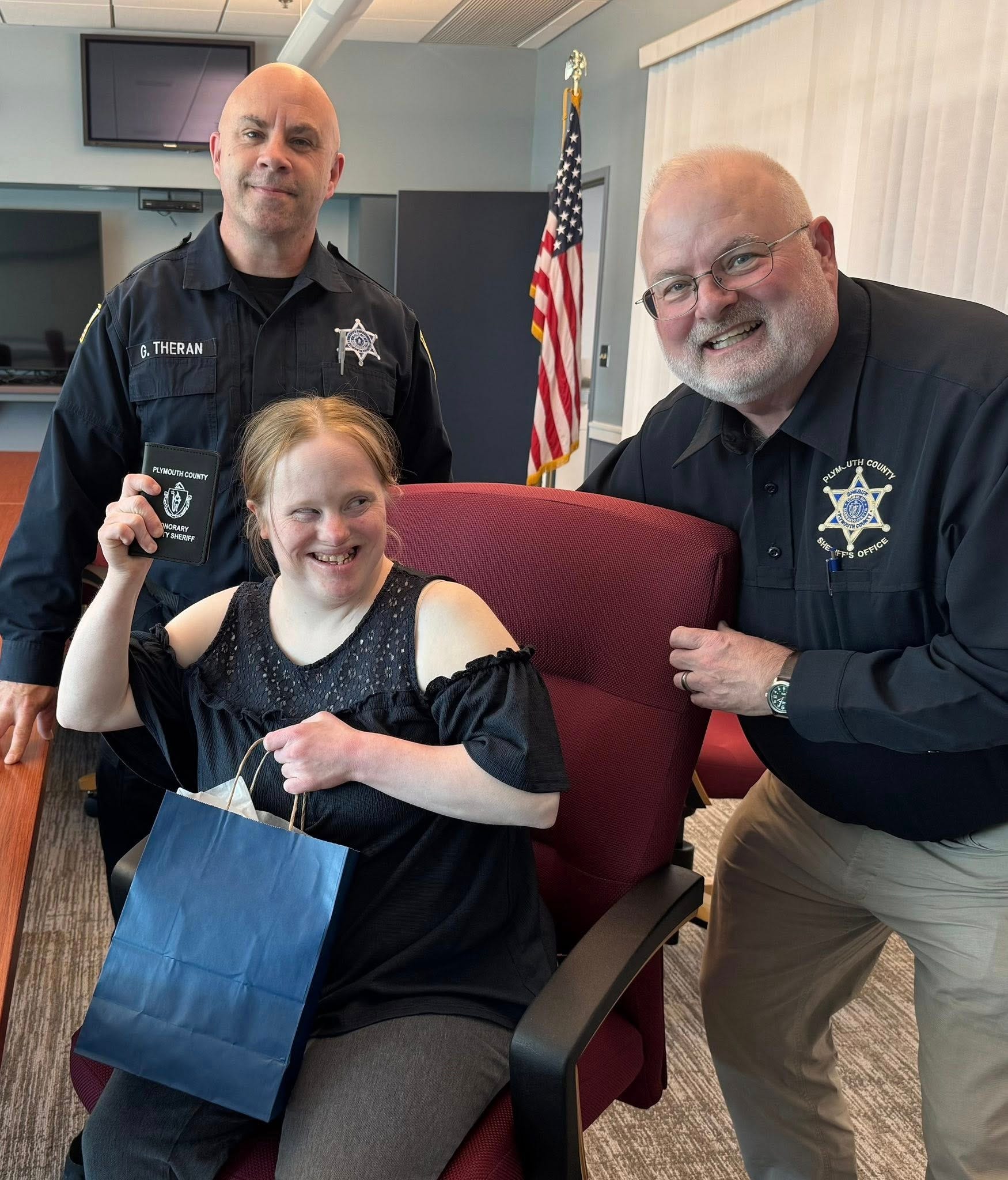 Girl's gifts show appreciation for Plymouth County Sheriff's Office