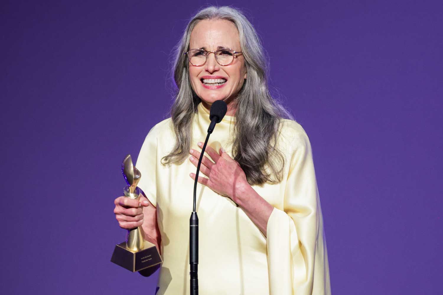 Andie MacDowell proudly says she has the ‘absolute audacity’ to age as ...