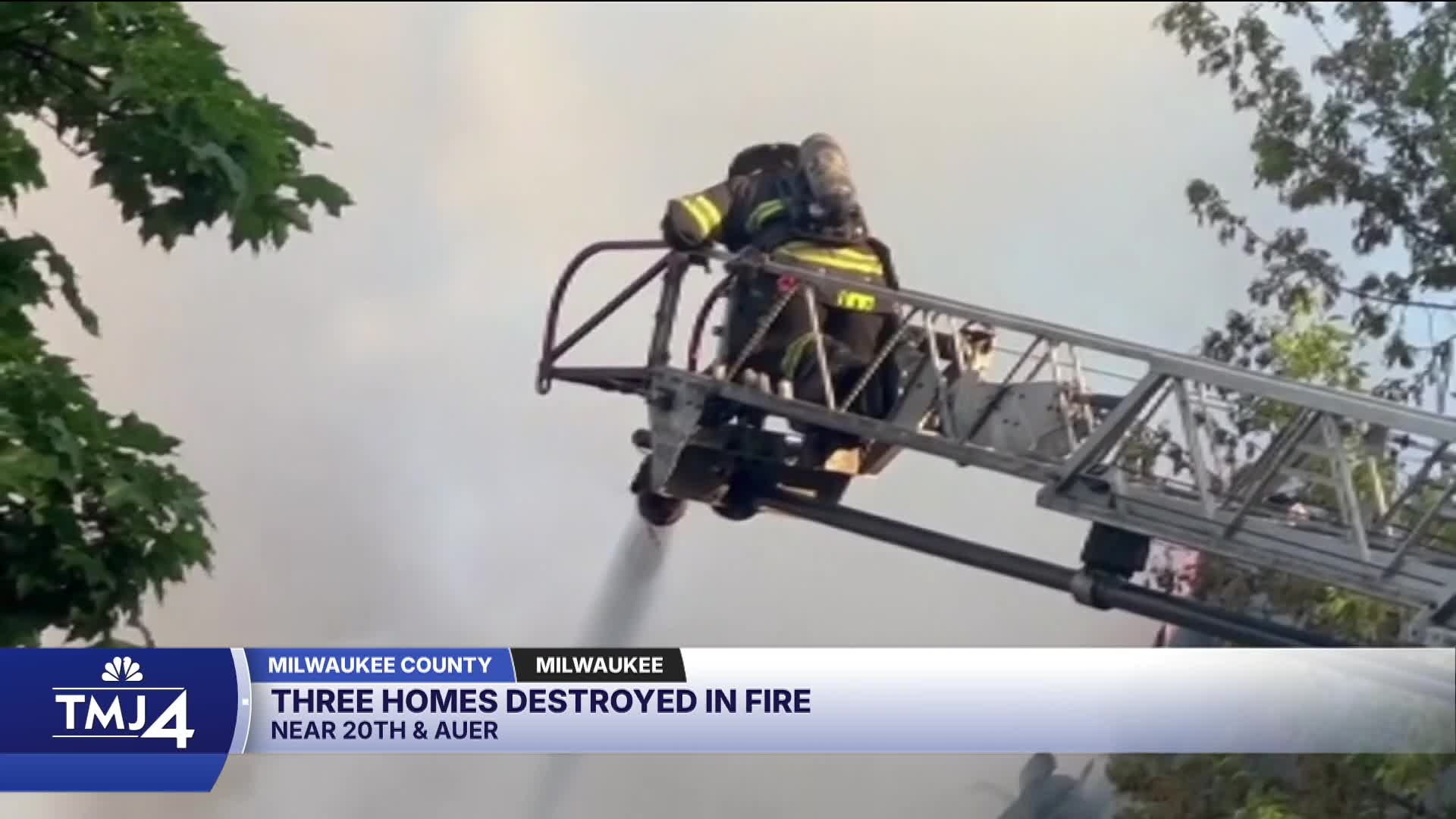 Milwaukee fire crews battle early morning structure fire, three homes ...
