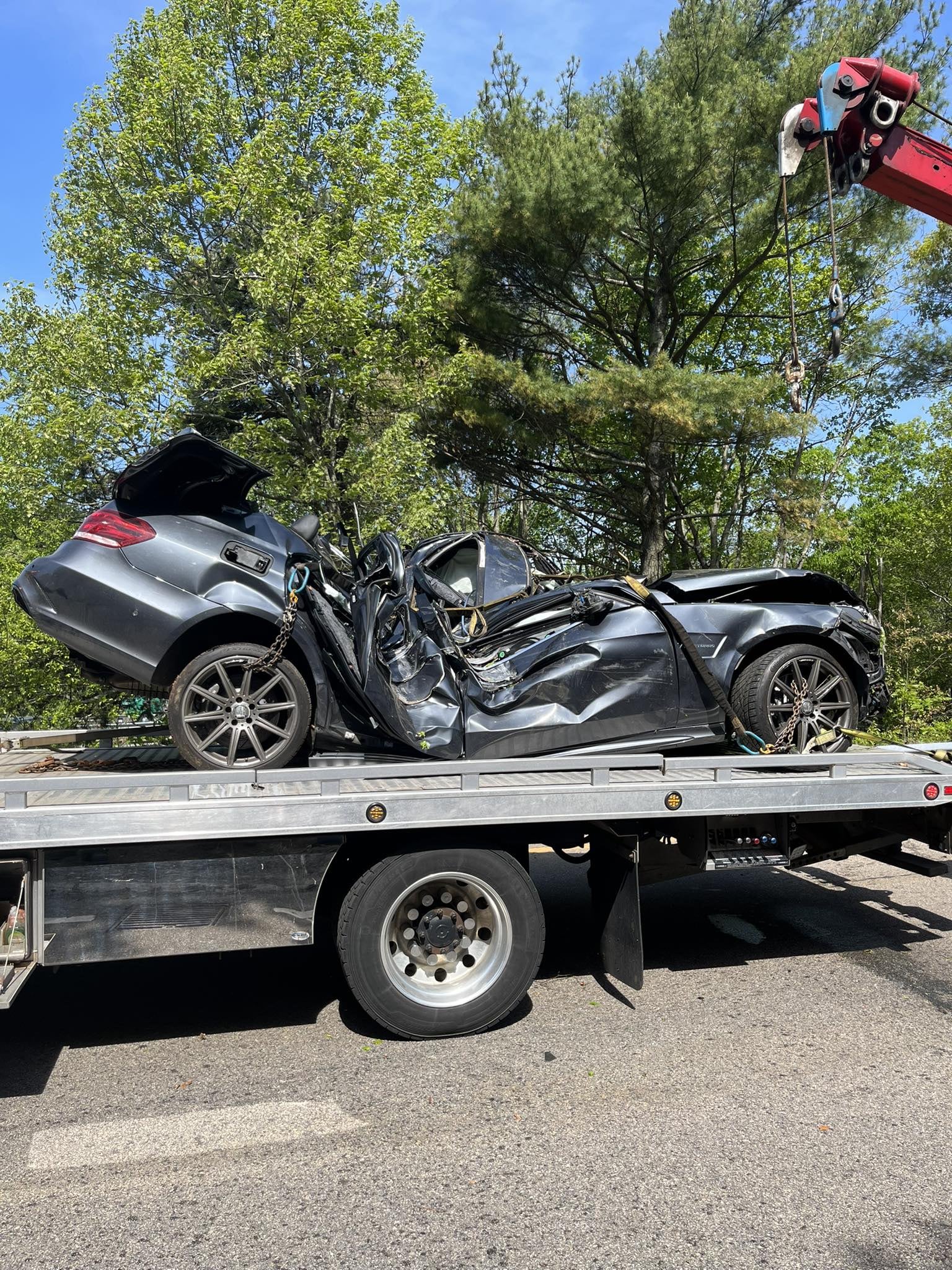 Driver flown to Boston hospital after crash down Mass. highway ...