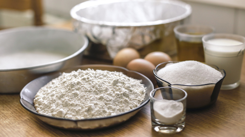 The key difference between cake flour and all-purpose flour