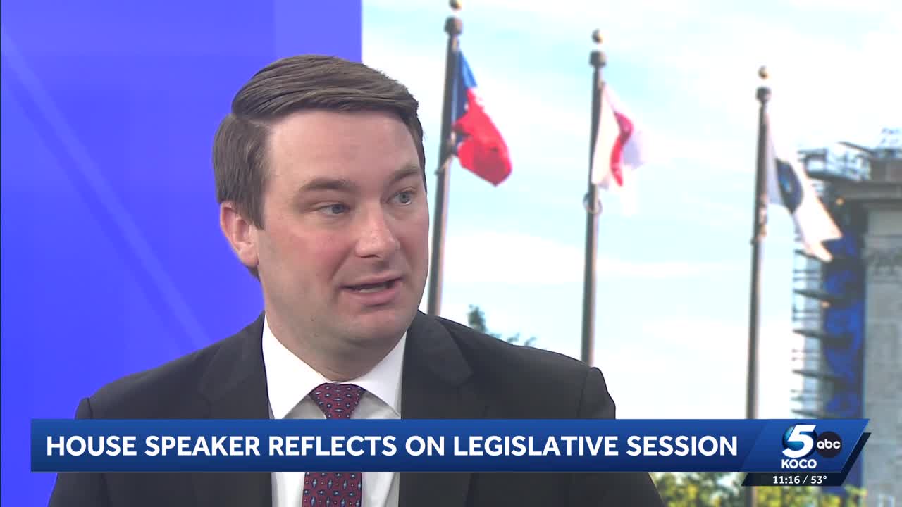 Oklahoma House speaker reflects on legislative session