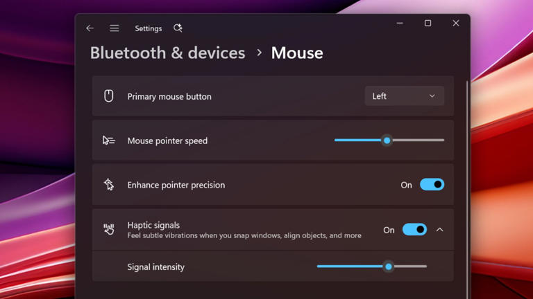 I love Windows 11's new haptic signals feature