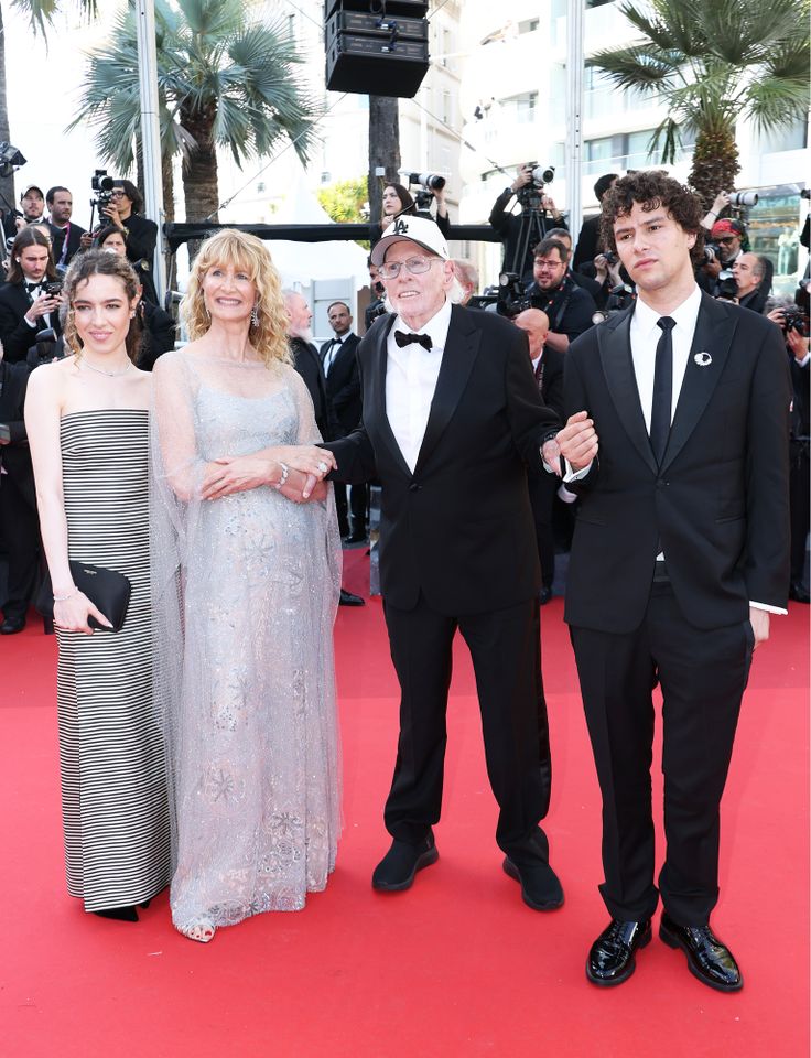 Laura Dern appears with her kids and dad Bruce Dern at Cannes Film ...