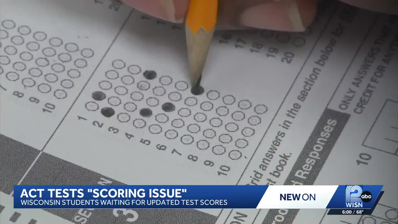 ACT 'scoring issue' could change students' test scores