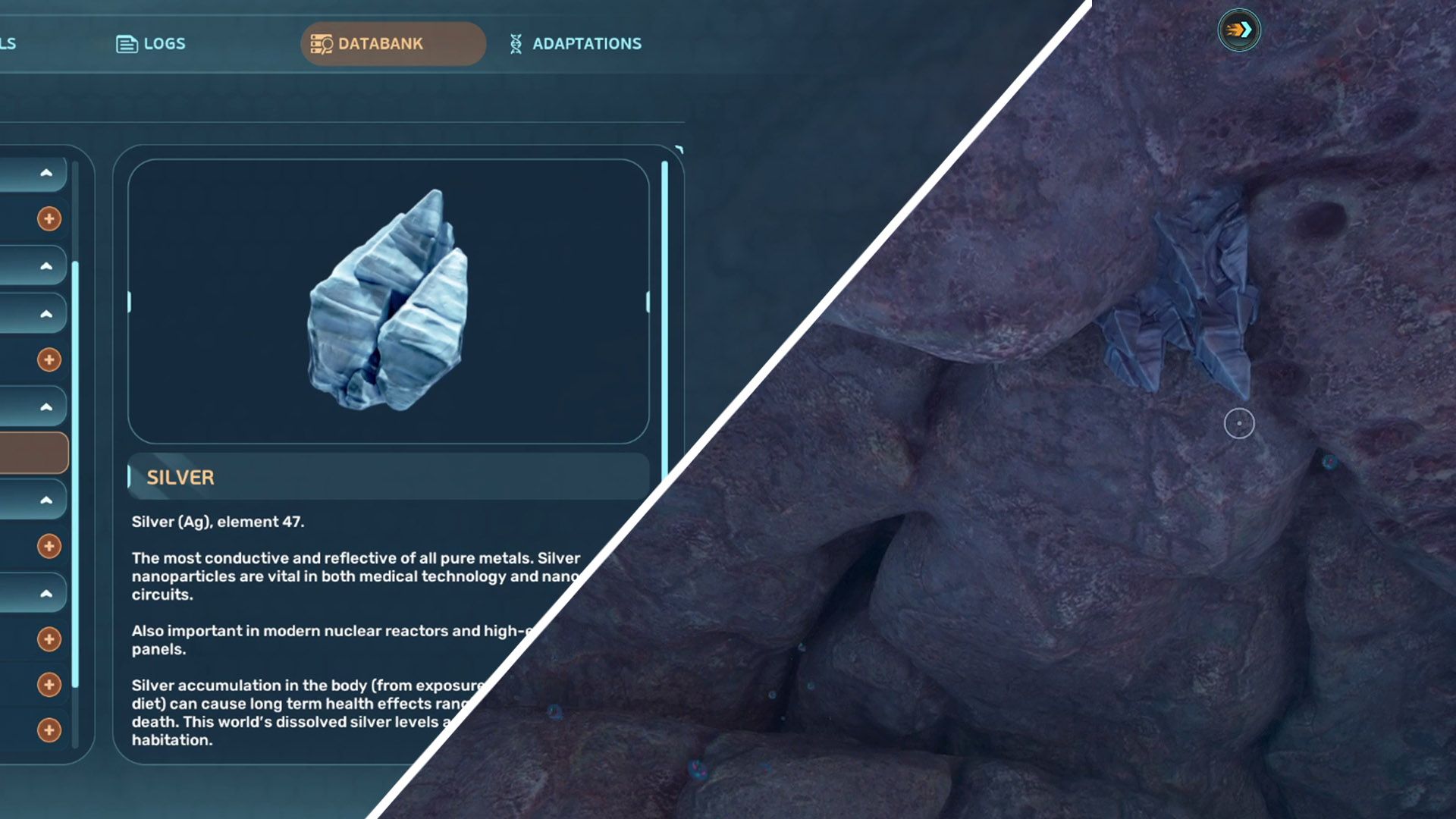 Silver farming location in Subnautica 2
