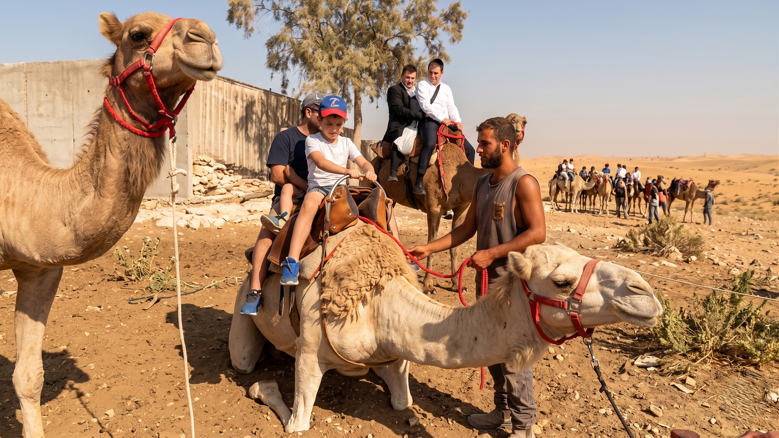 They were harassing this camel - then it fought back