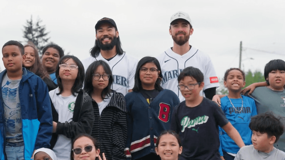 Seattle Mariners play sandlot-style baseball with local schools for ...